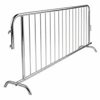 China High Security Hot-dipped Galvanized Metal Crowd Control Barrier with 5000N Vertical Load and 1.1*2.2m Panel Size for sale