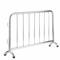 China Heavy Duty 4FT Portable Steel Crowd Control Barrier with 5000N Vertical Load and 1.5mm Pipe Thickness for sale