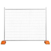 China Galvanized 2.1m x 2.4m Easily Assembled Temporary Fence Welded Wire Metal Fence Panel for sale
