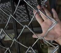 China 2m High Galvanized Chain Link Fence For Backyard for sale