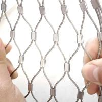 China Stainless Steel Wire Rope Mesh Anti-Fall Protective Net For Zoo Aviary Courtyard Balcony Mining Support for sale