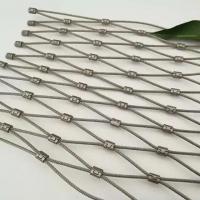 China Cargo Net Metal Rope Mesh For Backpack And Bag Protector SS Wire Rope Mesh for sale