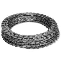 China Galvanized Double Strand BTO-22 Razor Barbed Wire for High Security Fencing for sale