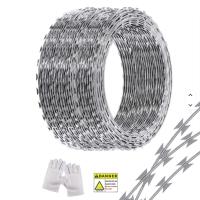 China Stainless Steel CBT-65 Razor Security Barbed Wire Coil Corrosion Resistant For Coastal Farm for sale