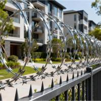 China Galvanized Double Strand BTO-22 Razor Barbed Wire for High Security Fencing for sale