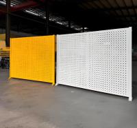 China PVC Coated Modular Design Powder Coated Workshop Isolation Fence and Steel Mesh Fencing for Warehouse Safety for sale