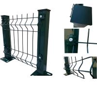 China PVC Coating 3D Bending Curved V Mesh Security Fencing For Outdoor Area for sale