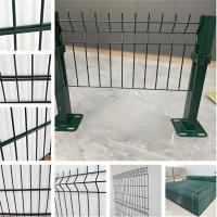 China Power Coated Welded V Mesh Triangle Bend Security Fence for sale