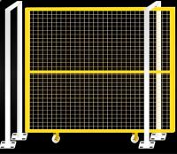 China Construction Site Warehouse Security Metal Wire Mesh Fence For Robot Safety for sale