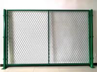 China Highway Security Barrier Expanded Metal Wire Mesh Fence Panels With Diamond Frame for sale