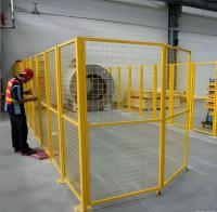 China Powder Coated Low Carbon Steel Metal Wire Mesh Fencing with 50x50mm Mesh Opening for Workshop Isolation for sale
