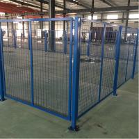 China Powder Coated Low Carbon Steel Metal Wire Mesh Fencing with 50x50mm Mesh Opening for Workshop Isolation for sale