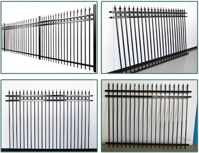 China Eco-Friendly Coated Tubular Steel Fence High Safety Community Fencing for sale