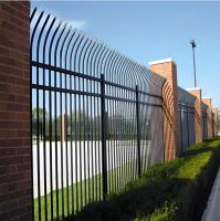 China Heavy Duty Powder Coated Tubular Steel Fence Weather Resistant Yard Fence for sale