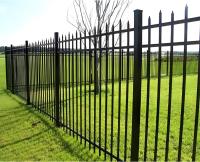 China Wrought Garden Steel Tubular Fence 6Ft Tall Durable Anti Rust Security Garden Fence for sale