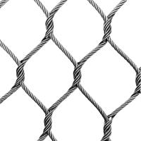 China SS316 Stainless Steel Wire Rope Mesh with 7x19cm Mesh Hole and UV Resistant for Water Facilities and Scenic Areas for sale