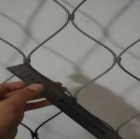 China SS316 Stainless Steel Wire Rope Mesh with 7x19cm Mesh Hole and UV Resistant for Water Facilities and Scenic Areas for sale