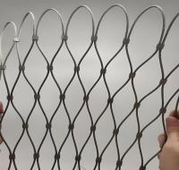 China High Security SS316 Stainless Steel Wire Rope Mesh with 7x19 Mesh Hole for Zoo Safety Protection for sale