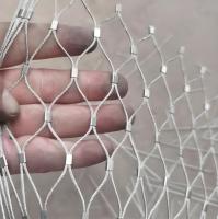 China Diamond Shape 304/316 SS Wire 7x9 Mesh Hole Stainless Steel Wire Rope Mesh for Aviary and Zoo Fence for sale