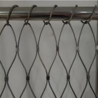 China High Transparency SS304 Stainless Steel Wire Rope Mesh with 7x19cm Mesh Hole for Zoo Safety for sale