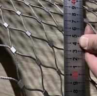 China Flexible Light Drop Anti Theft Safety Wire Mesh Stainless Steel Rope Net Bag for sale