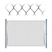 China PVC Coated Low Carbon Steel Chain Link Fence with 2