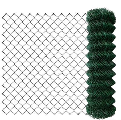 China 2.0mm Wire High-Strength PVC Coated Chain Link Fence with Diamond Hole for Farm and Garden Use for sale