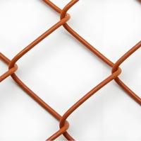 China 5.0mm Wire PVC Coated Diamond Chain Link Fence for Stadiums Football Fields for sale