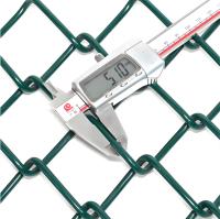 China Galvanized Steel PVC Coated Chain Link Fence with 6FT Width for Outdoor Security and Safety Fencing for sale