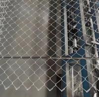 China 2'' Opening Black PVC Coated Chain Link Fence For Protection Netting for sale