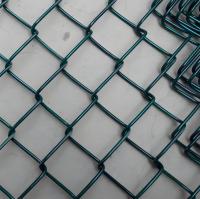 China 2'' Opening Black PVC Coated Chain Link Fence For Protection Netting for sale