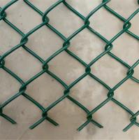 China Galvanized Steel PVC Coated Chain Link Fence with 6FT Width for Outdoor Security and Safety Fencing for sale