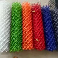 China Galvanized Steel PVC Coated Chain Link Fence with 6FT Width for Outdoor Security and Safety Fencing for sale