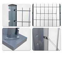 China PVC Coated 3D Curved Welded Wire Mesh Fence with 50x50mm Mesh Size and 1.8m Height for Garden Security for sale