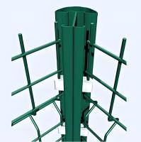 China 6FT High Easily Assembled PVC Coated 3D V Mesh Security Garden Fence for sale