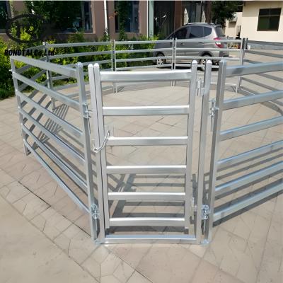 China Portable Galvanized Steel Cattle Fence Panel 1.8x2.1m for Livestock and Farm Animals for sale