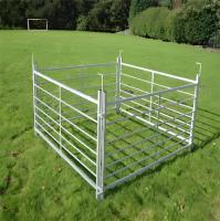 China Portable Galvanized Steel Cattle Fence Panel 1.8x2.1m for Livestock and Farm Animals for sale