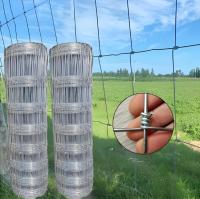 China Electro Galvanized Grassland Fencing Hinge Joint 1.8m Height 100m Length Pasture Fence Roll for sale