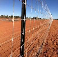 China High Tensile Steel Wire Deer Fence 6ft Height 165ft Roll Fixed Knot Wildlife Exclusion Netting for sale