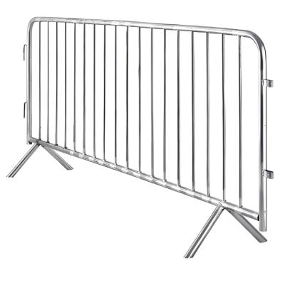China Portable Safety Crowd Control Barrier Galvanized Steel 1m x 2m Event Barricade Fencing with Interlocking System for sale