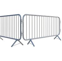 China Portable Safety Crowd Control Barrier Galvanized Steel 1m x 2m Event Barricade Fencing with Interlocking System for sale