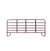 China Temporary 5 Rails Hot Dipped Galvanized Cattle Fence Panel 1.8m Height Portable Livestock Corral System for sale