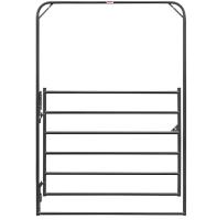 China Hot Dipped Galvanized 6 Rails 10 Foot High Heavy Duty Cattle Fence Panel for Livestock Corral for sale