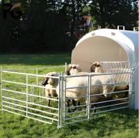 China Easy Install 5 Rails Hot Dipped Galvanized Cattle Fence Panel 1.8m Height Heavy Duty Livestock Corral Fence System for sale