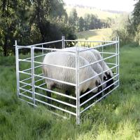 China Easy Install 5 Rails Hot Dipped Galvanized Cattle Fence Panel 1.8m Height Heavy Duty Livestock Corral Fence System for sale