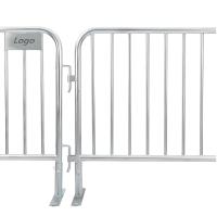China Temporary Crowd Control Barrier Safety Steel Barricade 1.1m Height Event Fencing Portable for sale