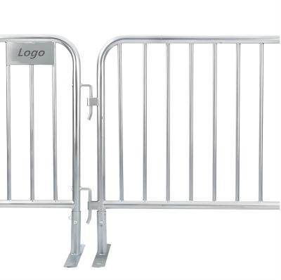 China Temporary Crowd Control Barrier Safety Steel Barricade 1.1m Height Event Fencing Portable for sale