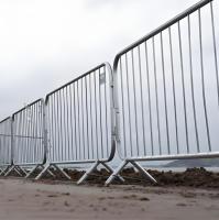 China Heavy Duty Crowd Control Barrier Galvanized Steel Safety Barricade Fence 1.1m Height 2m Length for sale