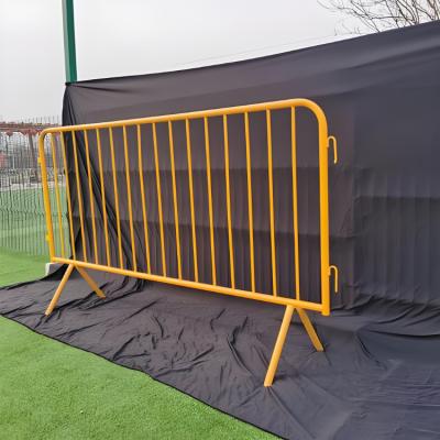 China Galvanized Steel Crowd Control Barrier with 1.1m Height and 2m Length for Heavy Duty Safety Fence for sale