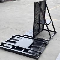 China 2m Length Galvanized Steel Mojo Barrier with 1.1m Height for Crowd Control and Safety for sale